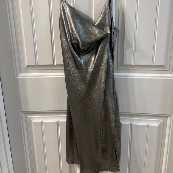 Dynamite | Dresses | Dynamite Cowl Neck Slip Dress Gunmetal | Poshmark